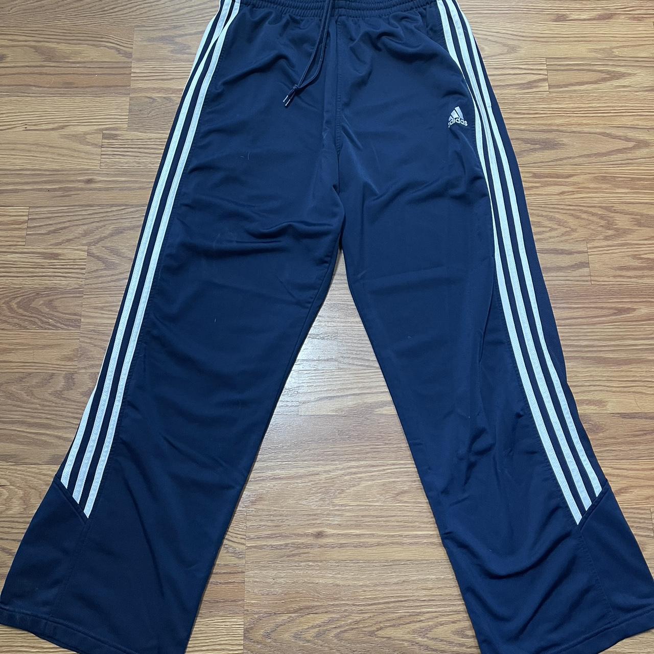 Pre Owned mens Adidas track running pants. Some wear... | Depop