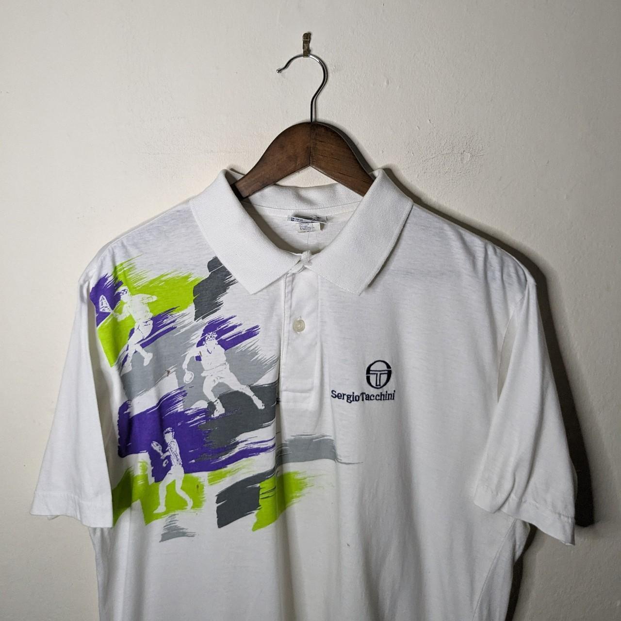 Vintage Sergio Tacchini Polo Shirt Good... - Depop