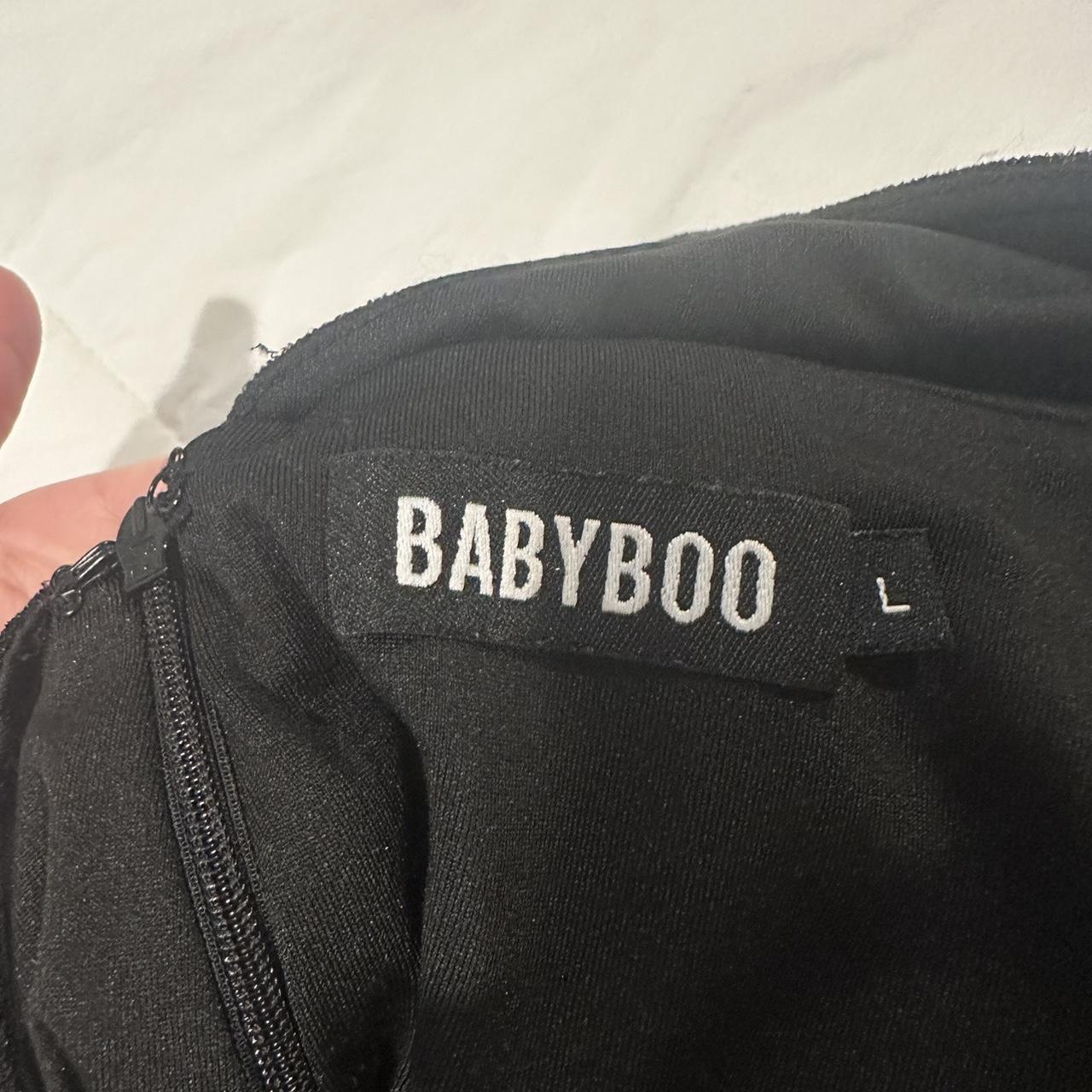 BABYBOO size large jumpsuit black shimmer bought for... - Depop