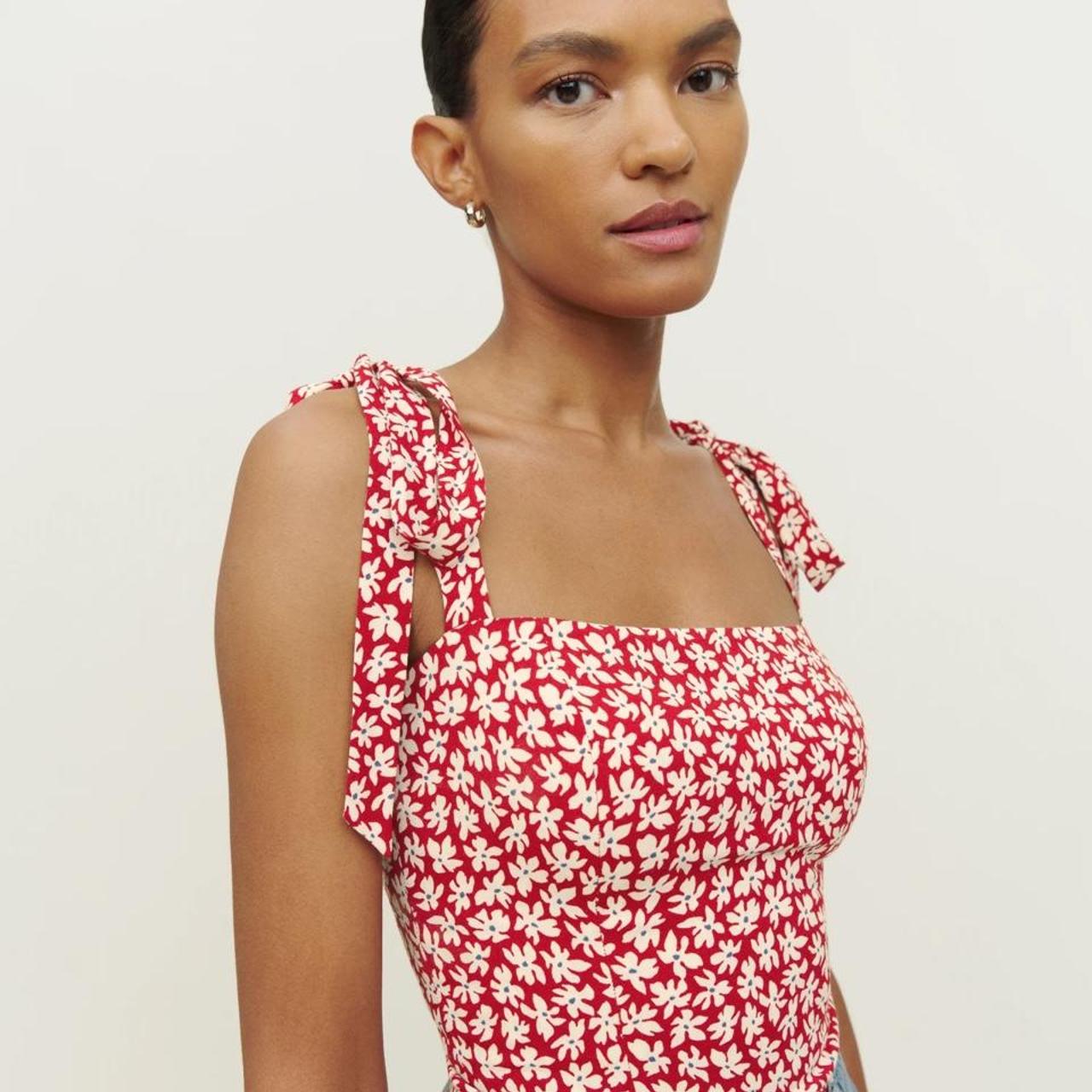 Reformation Men's Red Blouse | Depop