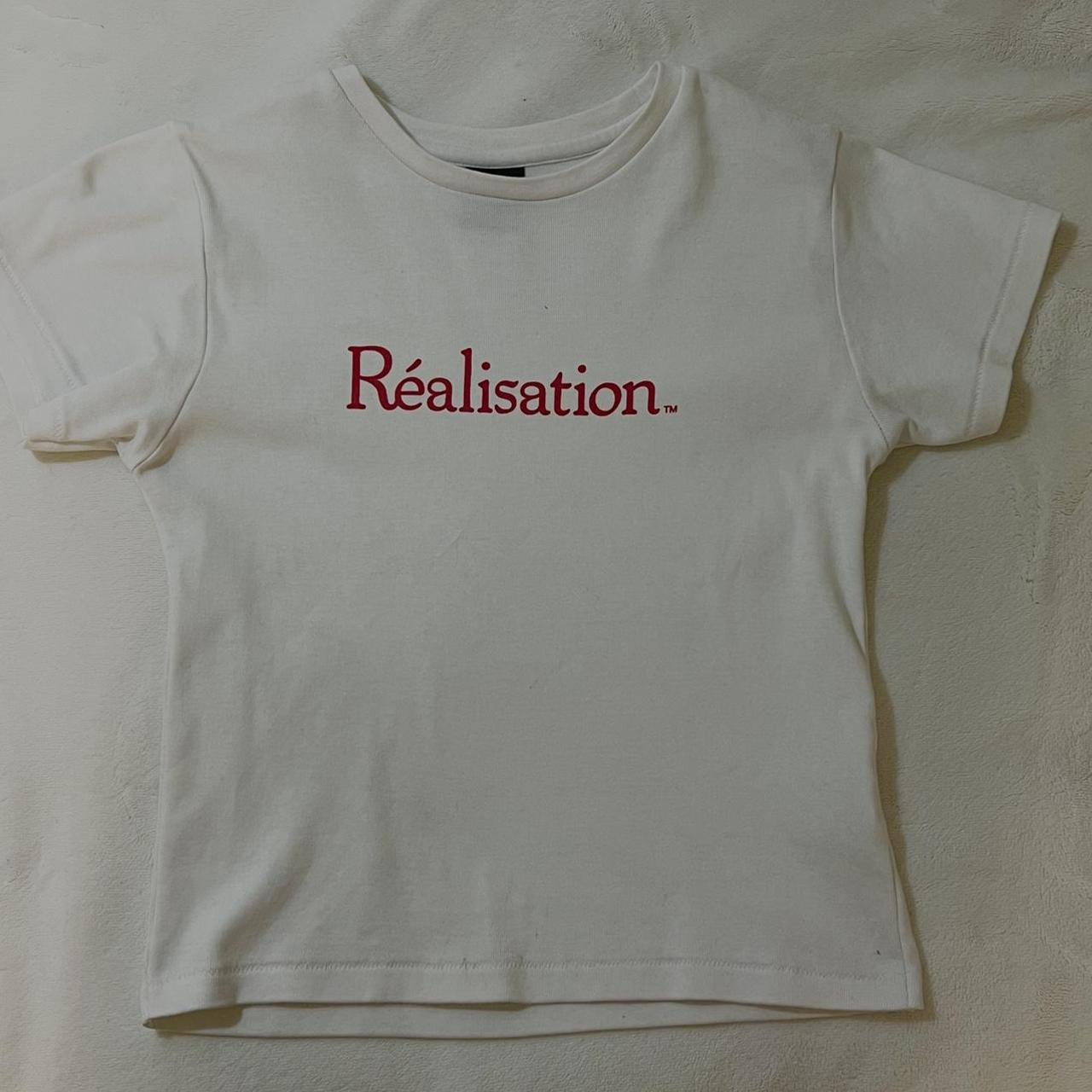 realisation par logo tee size extra small worn once... - Depop