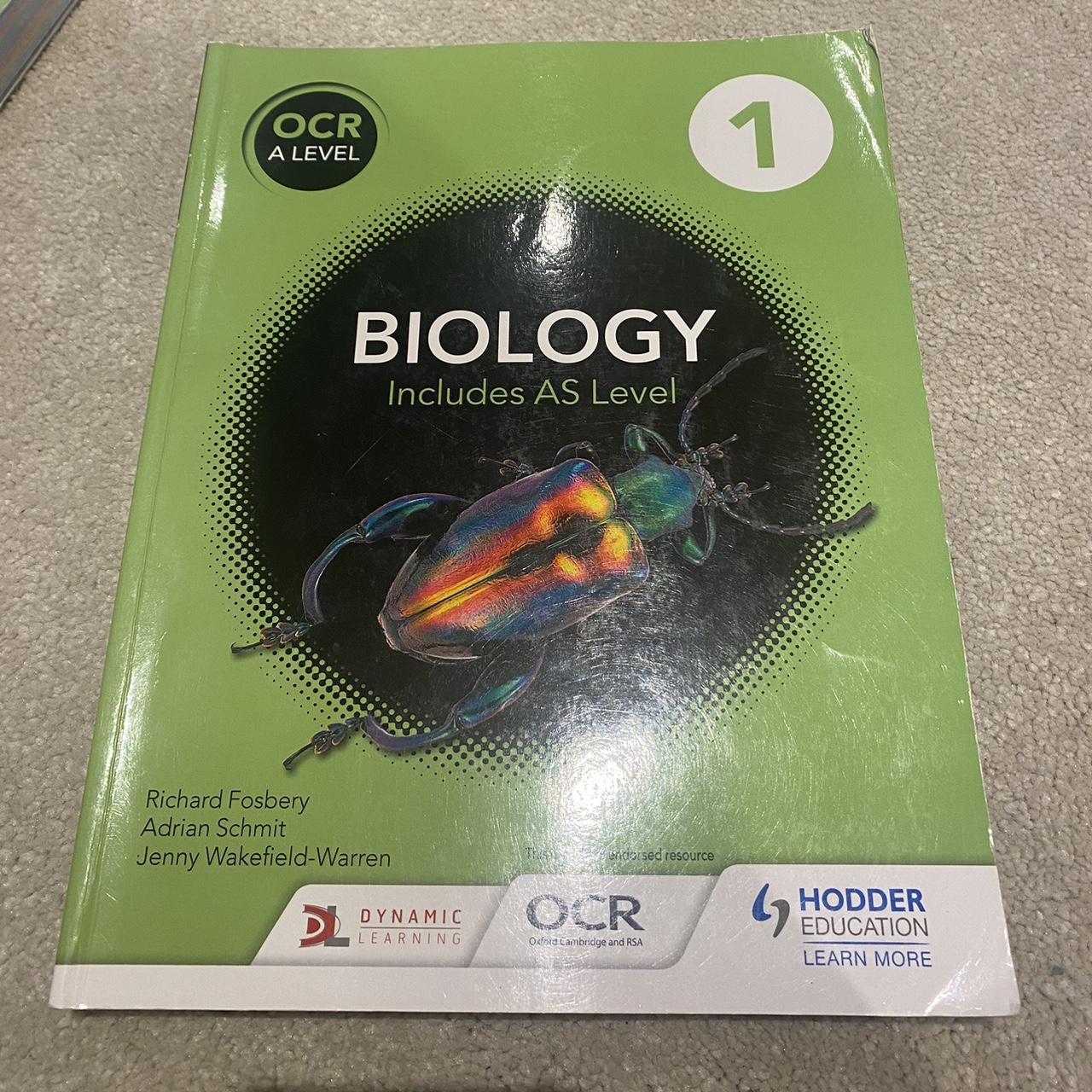 OCR alevel biology year one textbook has all... - Depop