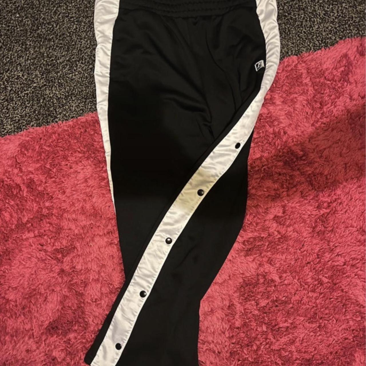 Puma side stripe button up tracksuit... - Depop