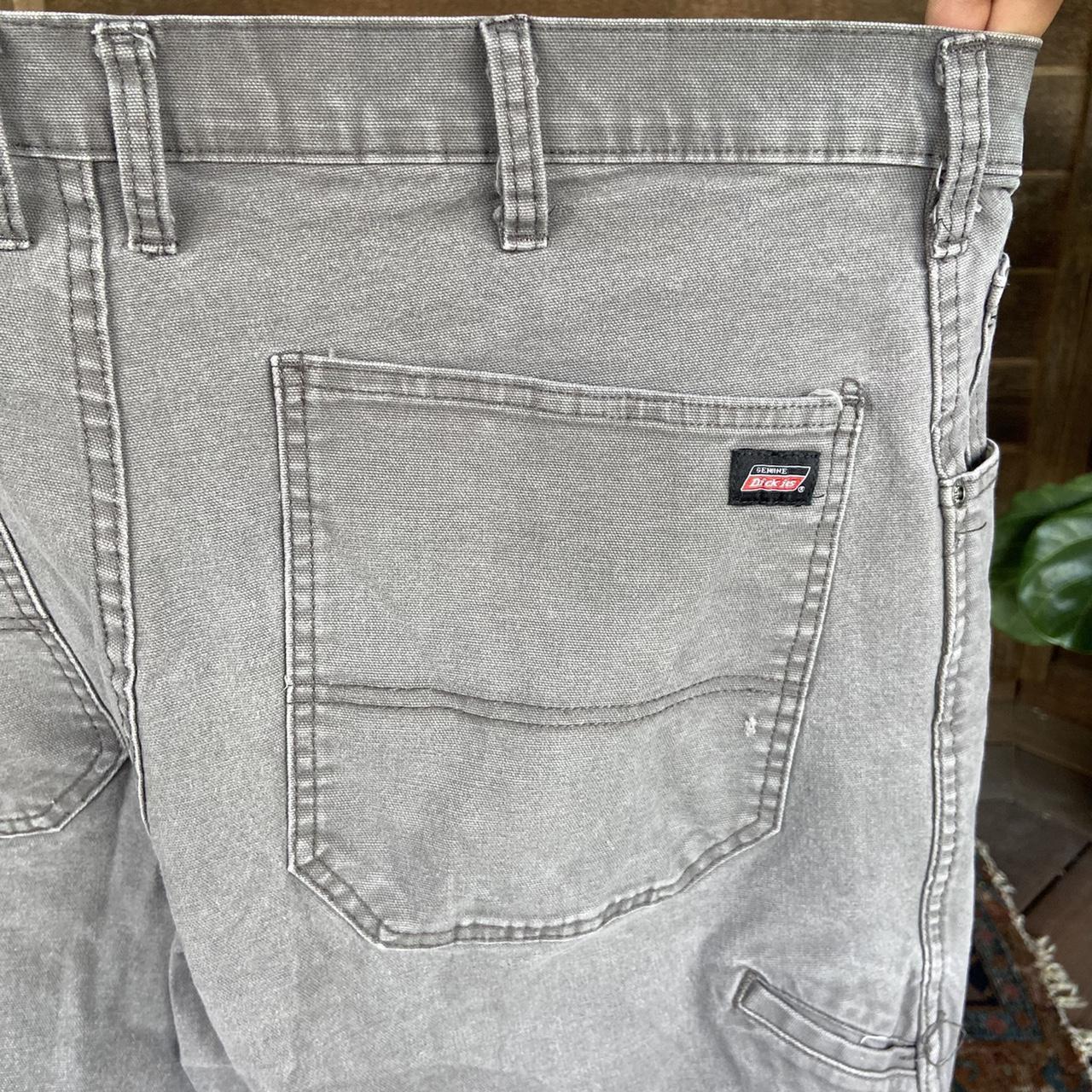 2000s Grey Dickies Carpenter Work Pants Good Depop