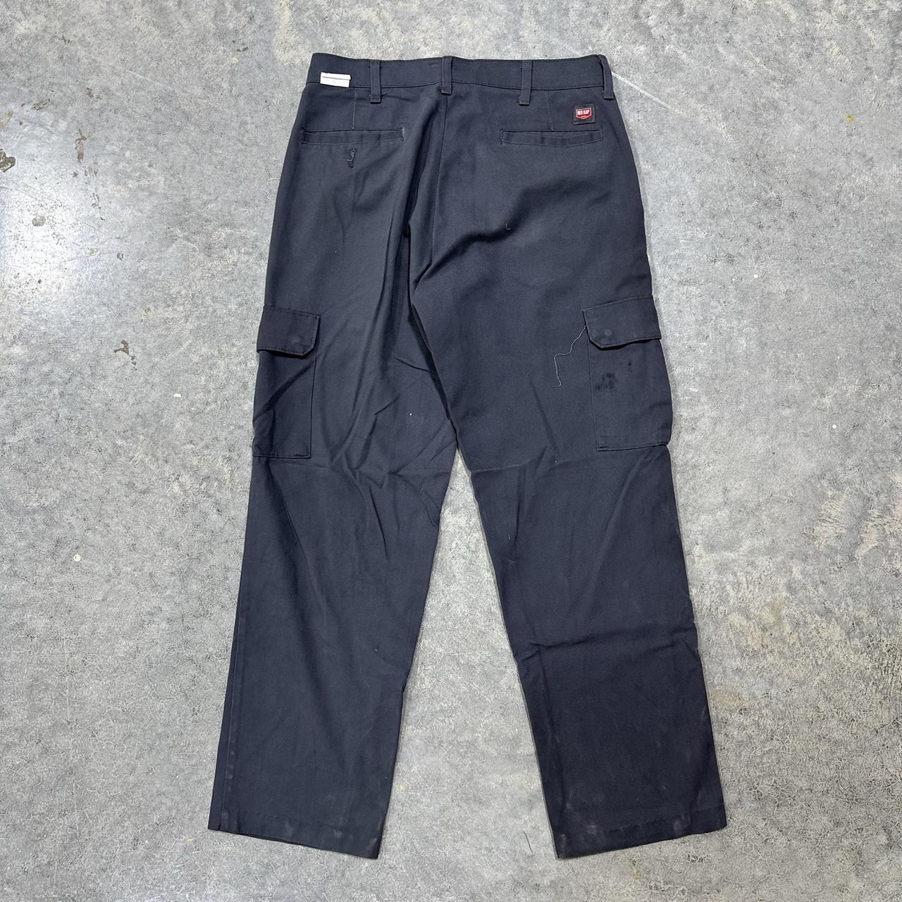 Red kap dark grey utility cargo work pants , nice... - Depop