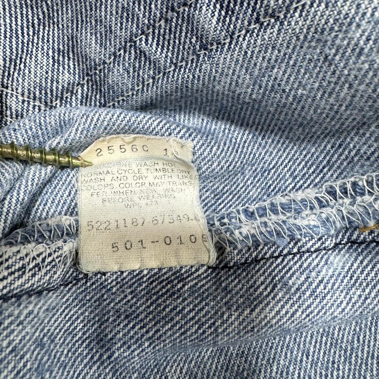 1987 Levi’s 501 straight leg jeans acid washed good... - Depop