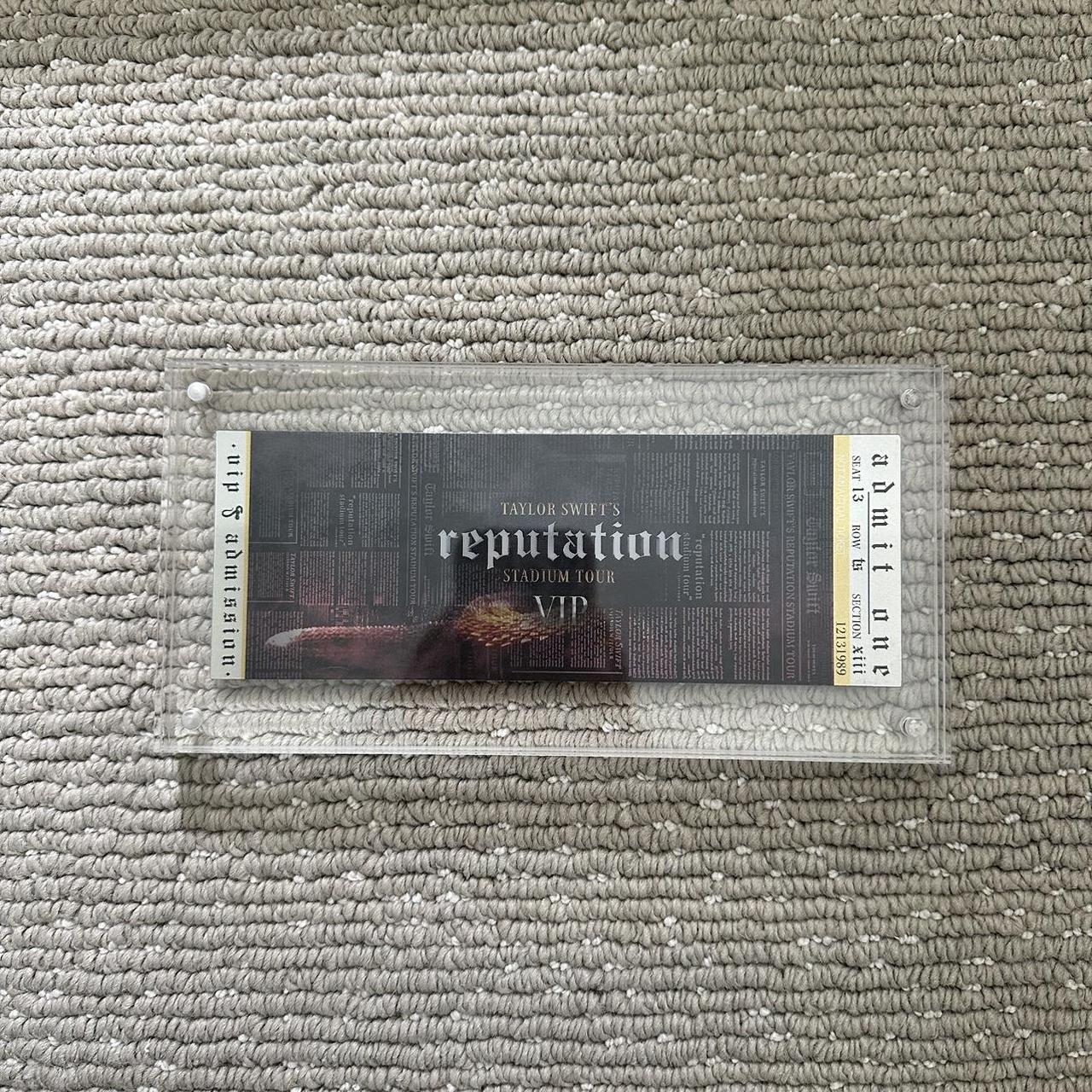 reputation vip commemorative framed ticket. double... - Depop