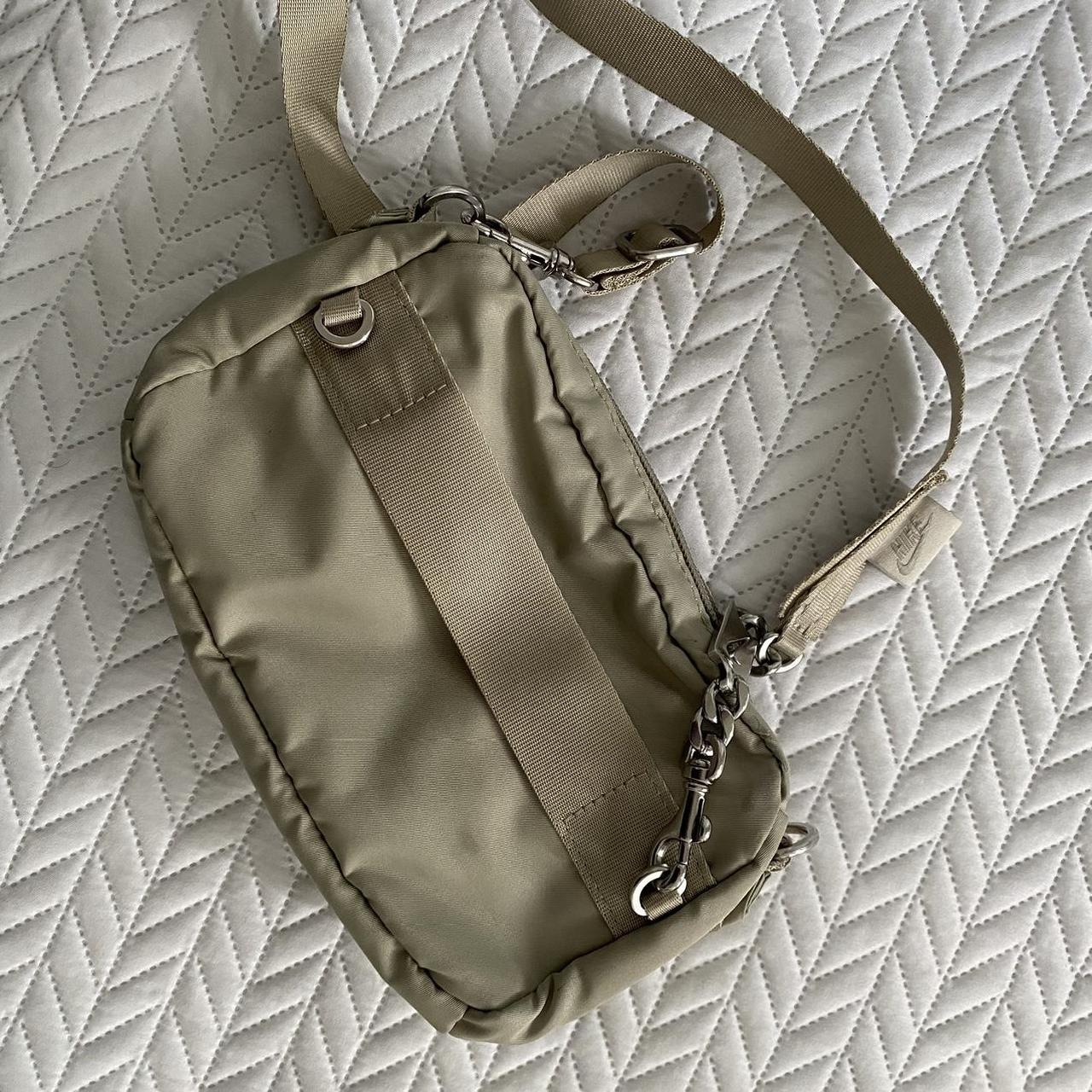 Nike beige fanny pack / bum bag Small marks as... - Depop