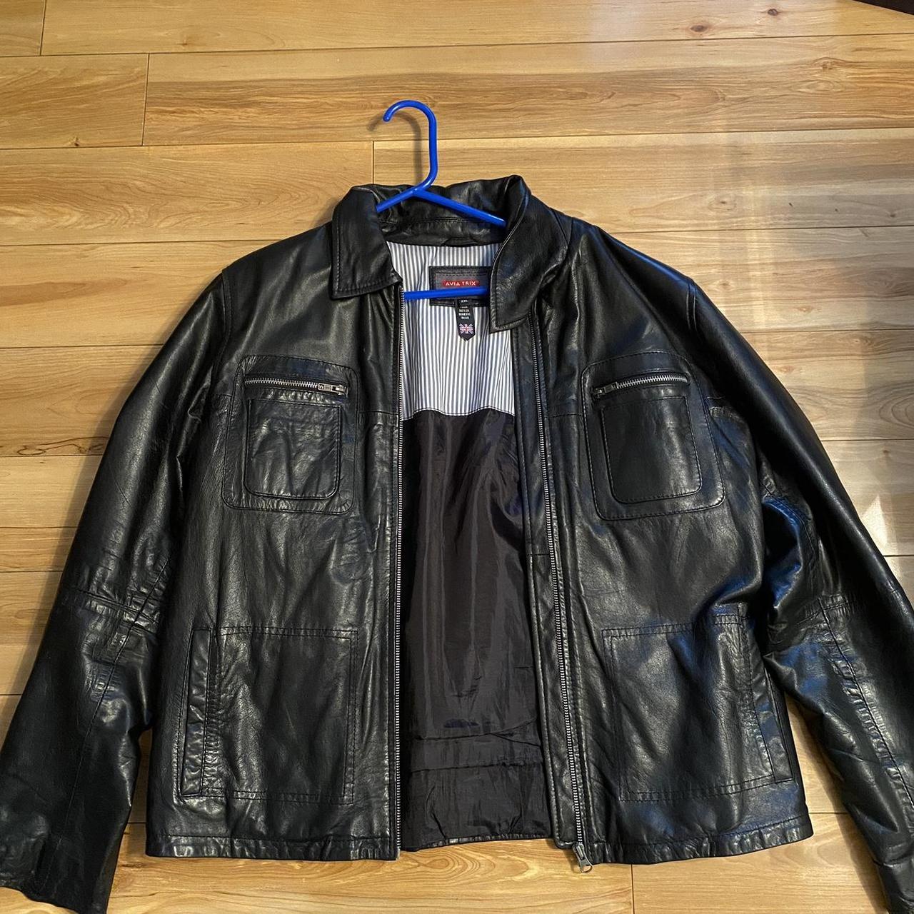 Aviatrix Genuine Leather Jacket Brand xxl also fits... - Depop