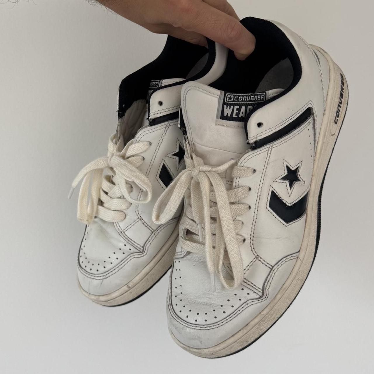 Converse “Vintage white” sneakers, few scuffs but... - Depop
