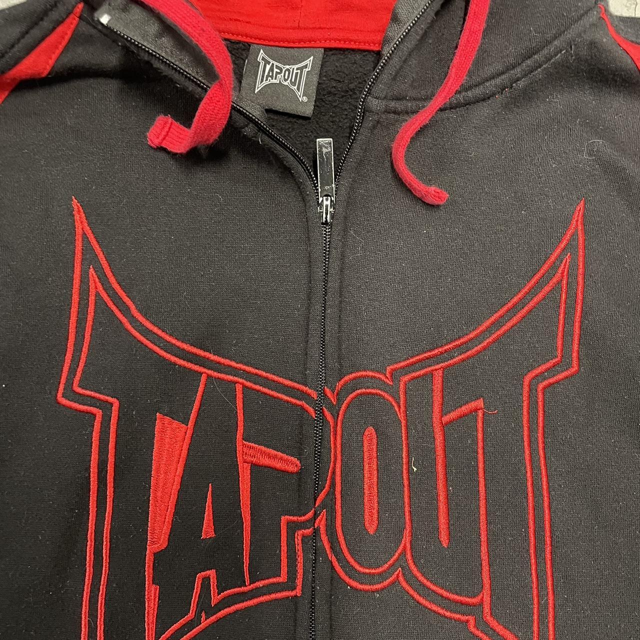 SUPER SICK TAPOUT ZIP UP HOODIE SIZE... | Depop