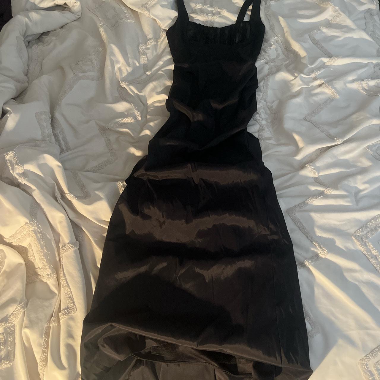 Beautiful,black, form fitting, long, evening dress,... - Depop