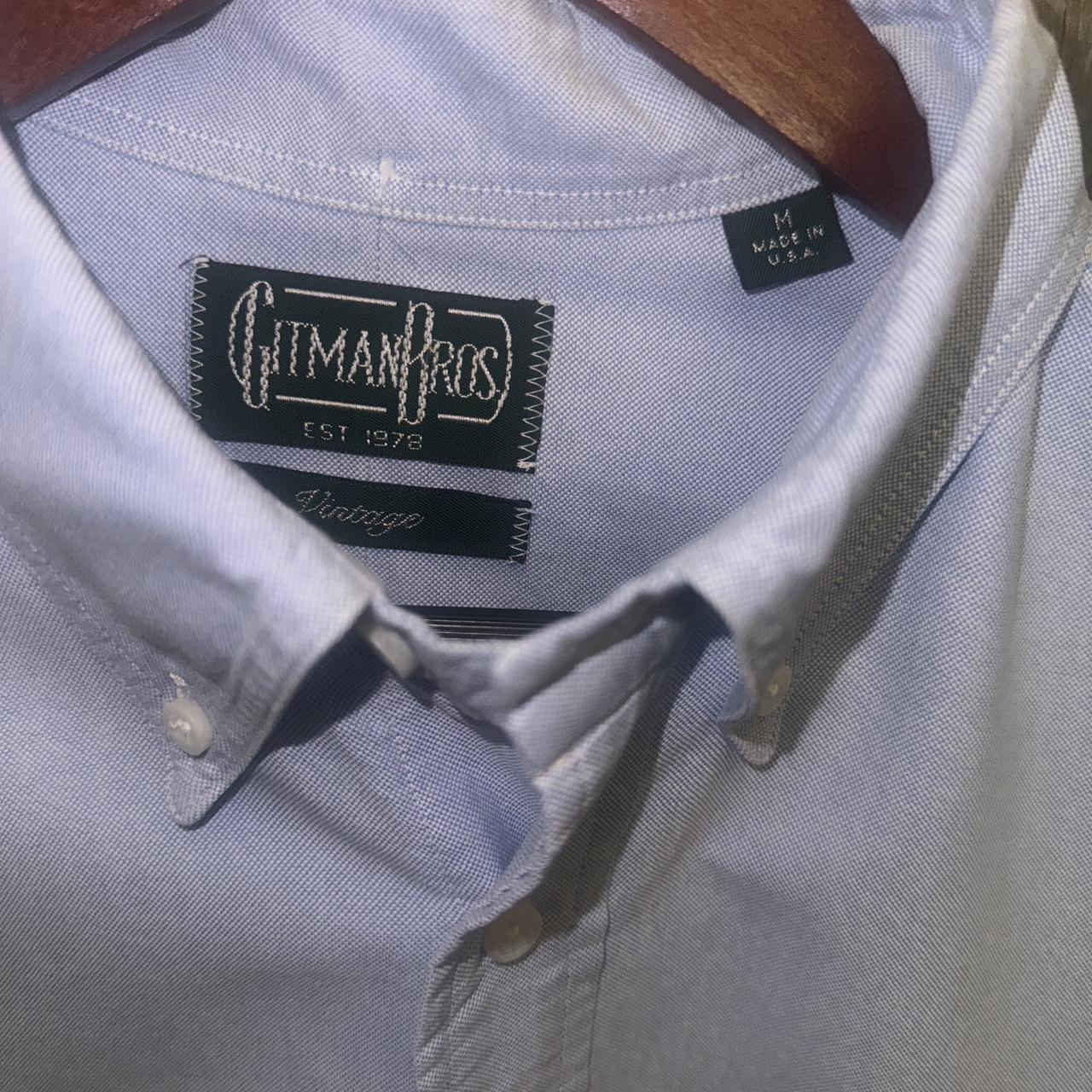 Gitman Bros. Vintage Blue Oxford Button Down... - Depop