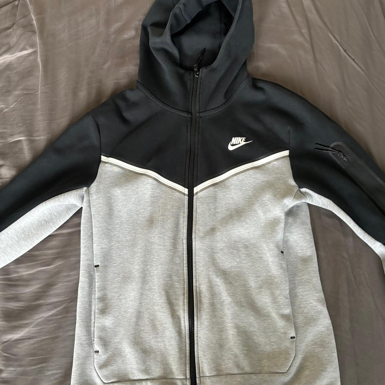 Mens Nike tech fleece black and grey Barely... - Depop