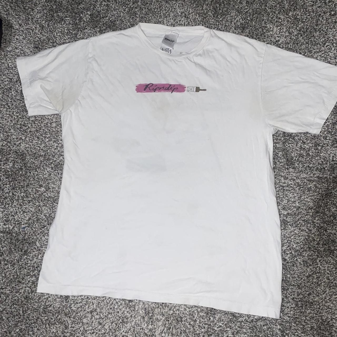 Rip n Dip Bob Ross White Tee😸🎨 Size large‼️ Hmu with... - Depop