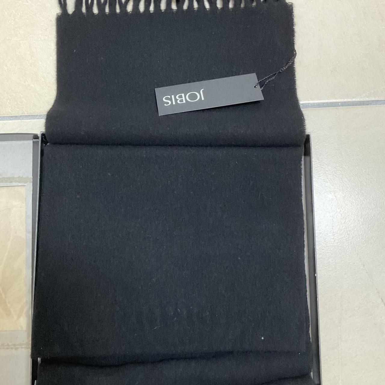 Cashmere & Wool Black Scarf by JOBIS. Italian... - Depop