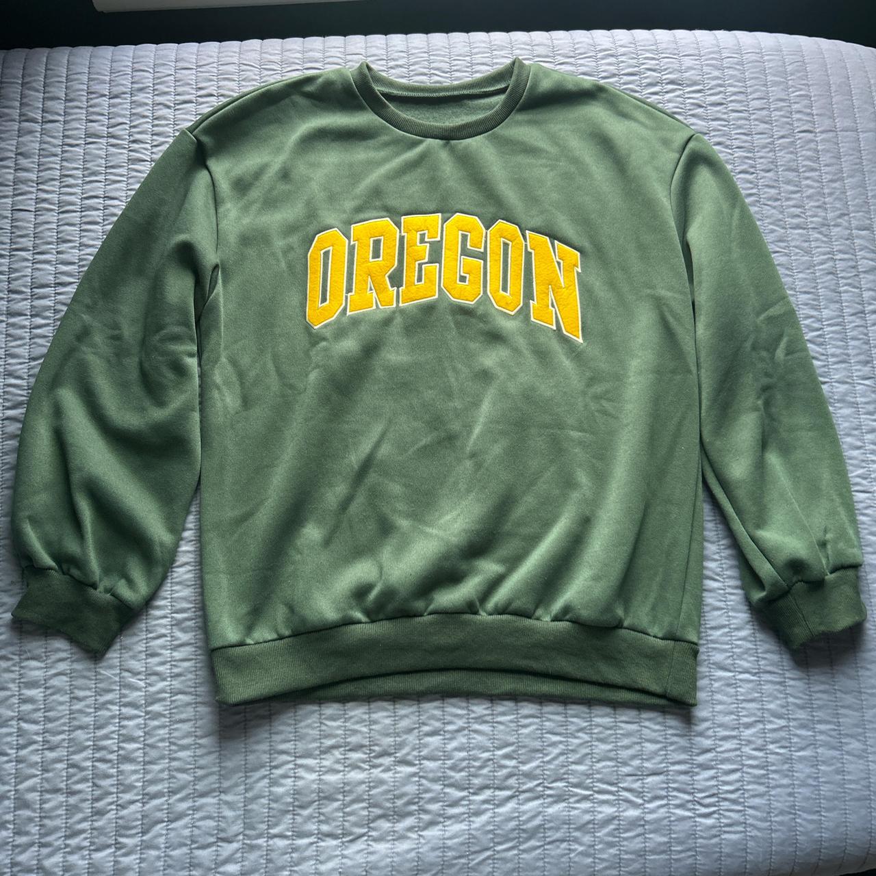 Oregon sweatshirt with embroidered logo - Depop
