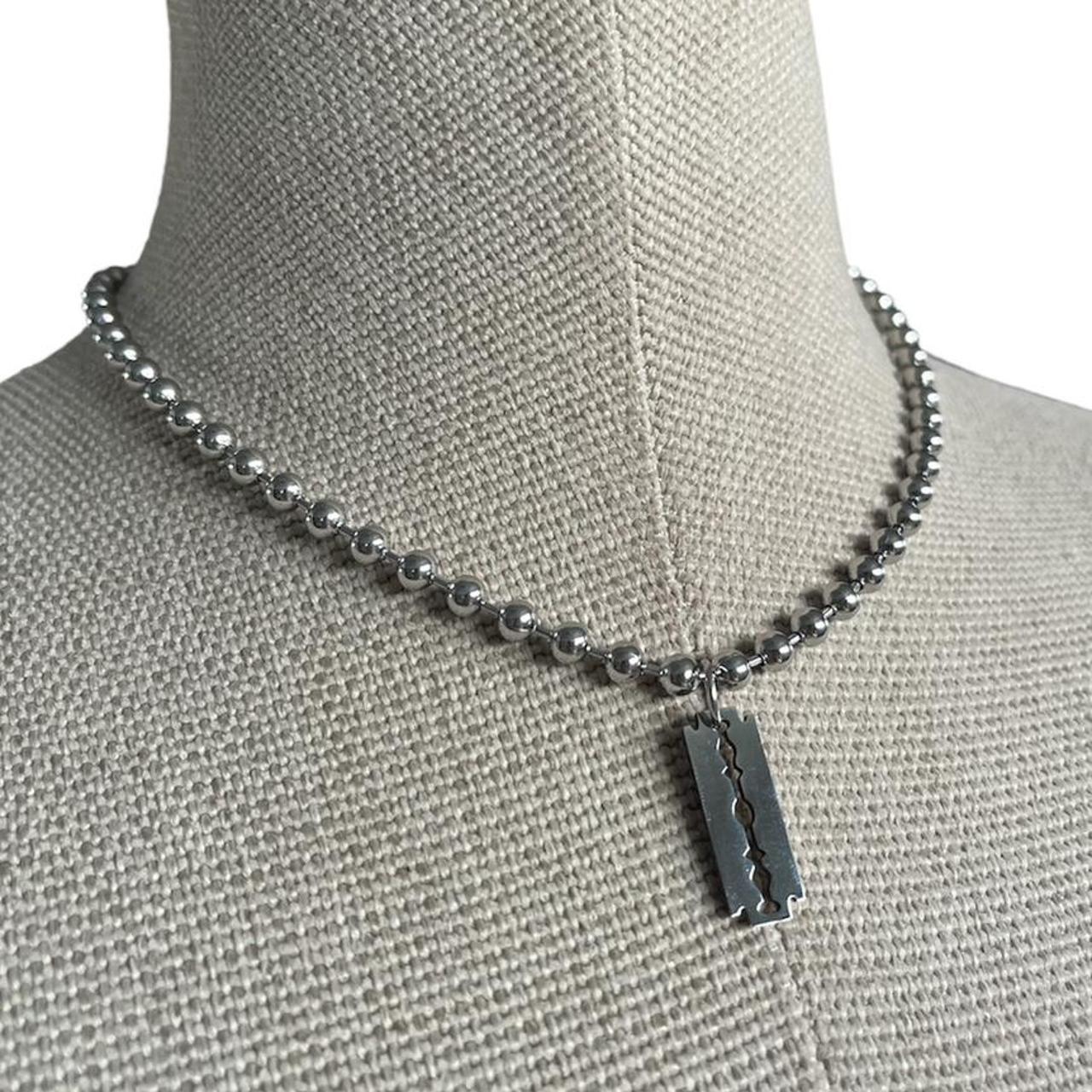 MINI RAZORBLADE BALL CHAIN 🖤🩸 Details: - 100%... - Depop