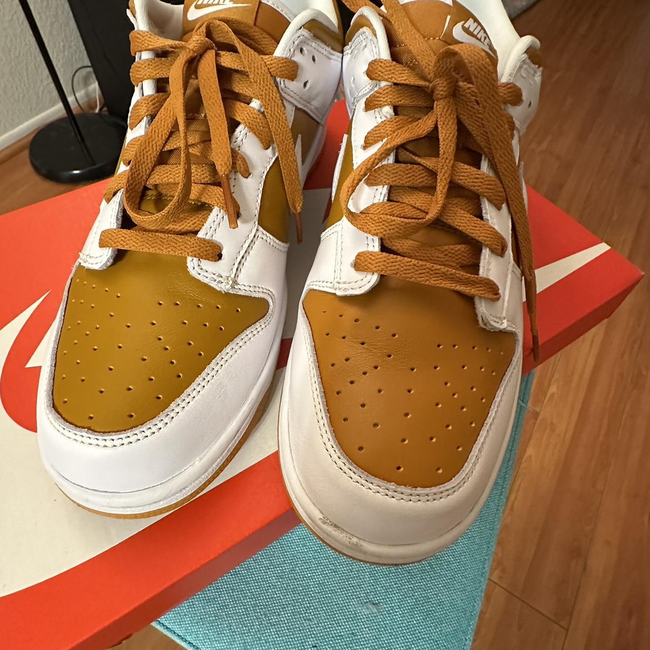 Dunk Low 'Reverse Curry' - Grail Status, Worn... - Depop