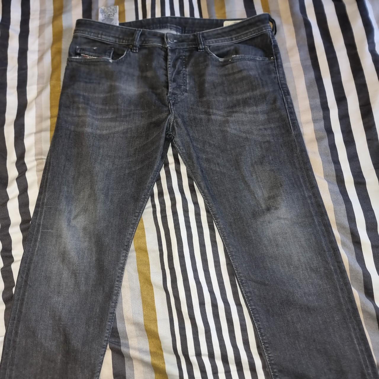Grey Deisel Regular fit jeans - Depop