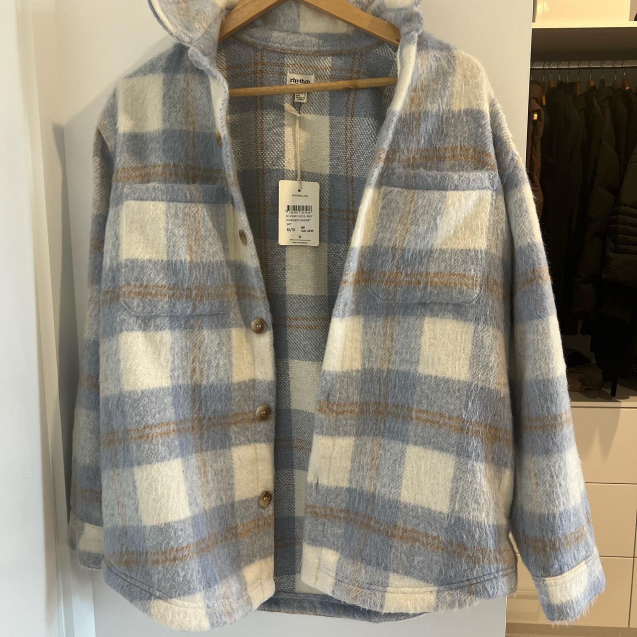 Rhythm livin oversized shacket size 8, never worn... - Depop