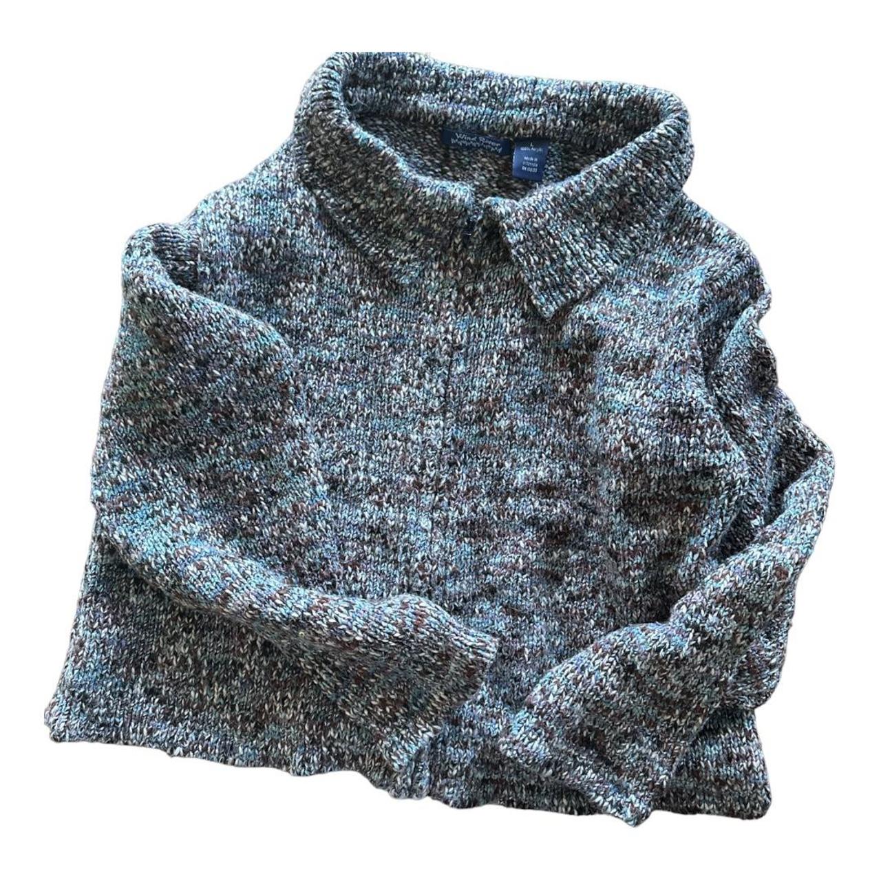 the comfiest vintage wind river sweater zip up... - Depop