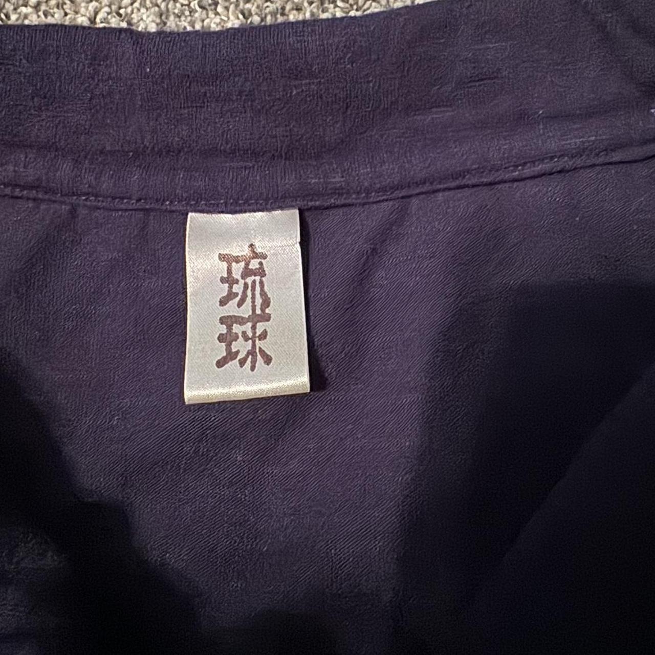 Japanese Polo wrap around design Tag reads Ryukyu... - Depop