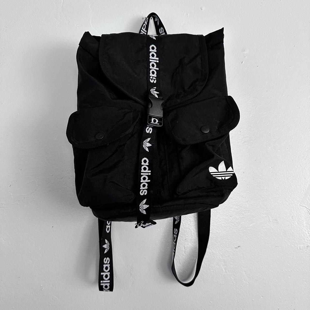 Black ADIDAS backpack Good condition Drawstring... - Depop