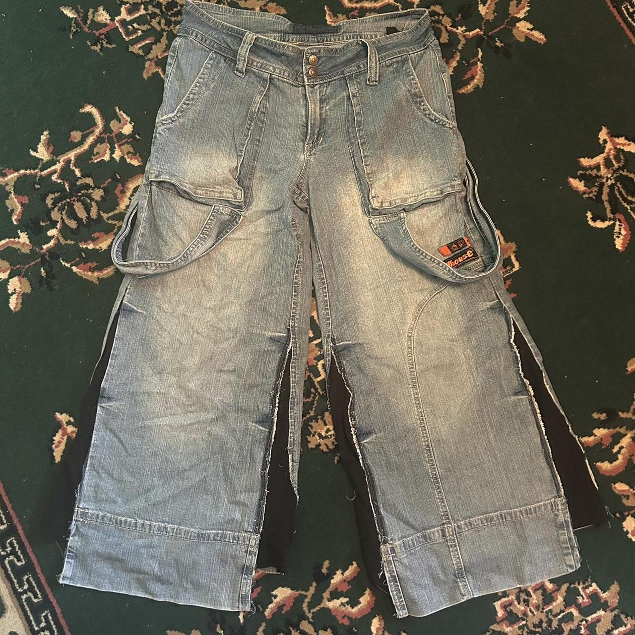 REWORKED/UPCYCLED tripp-style capris Dollhouse brand... - Depop