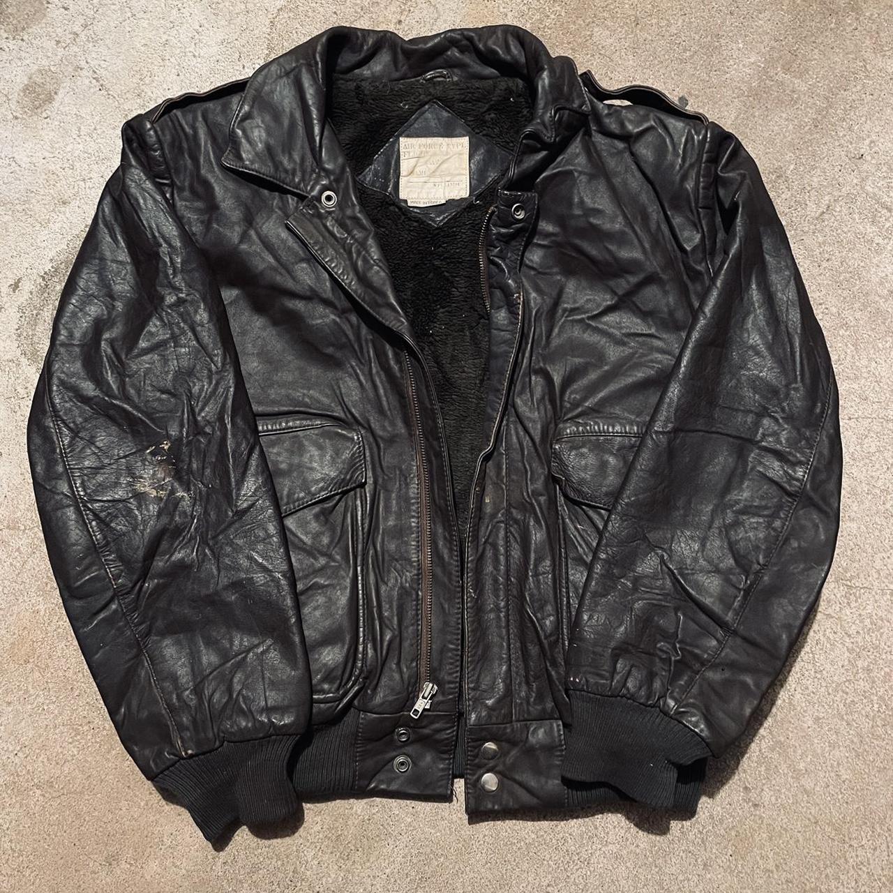 vintage 1970’s a2 flight jacket. refer to pictures... - Depop