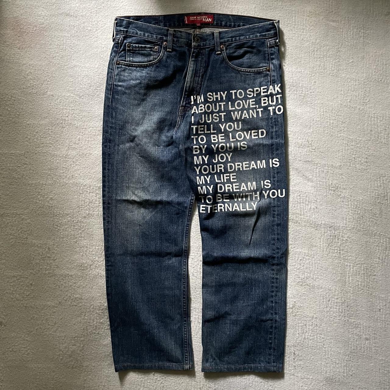 Junya Watanabe SS02 Poem Jeans From one of Junya’s... - Depop