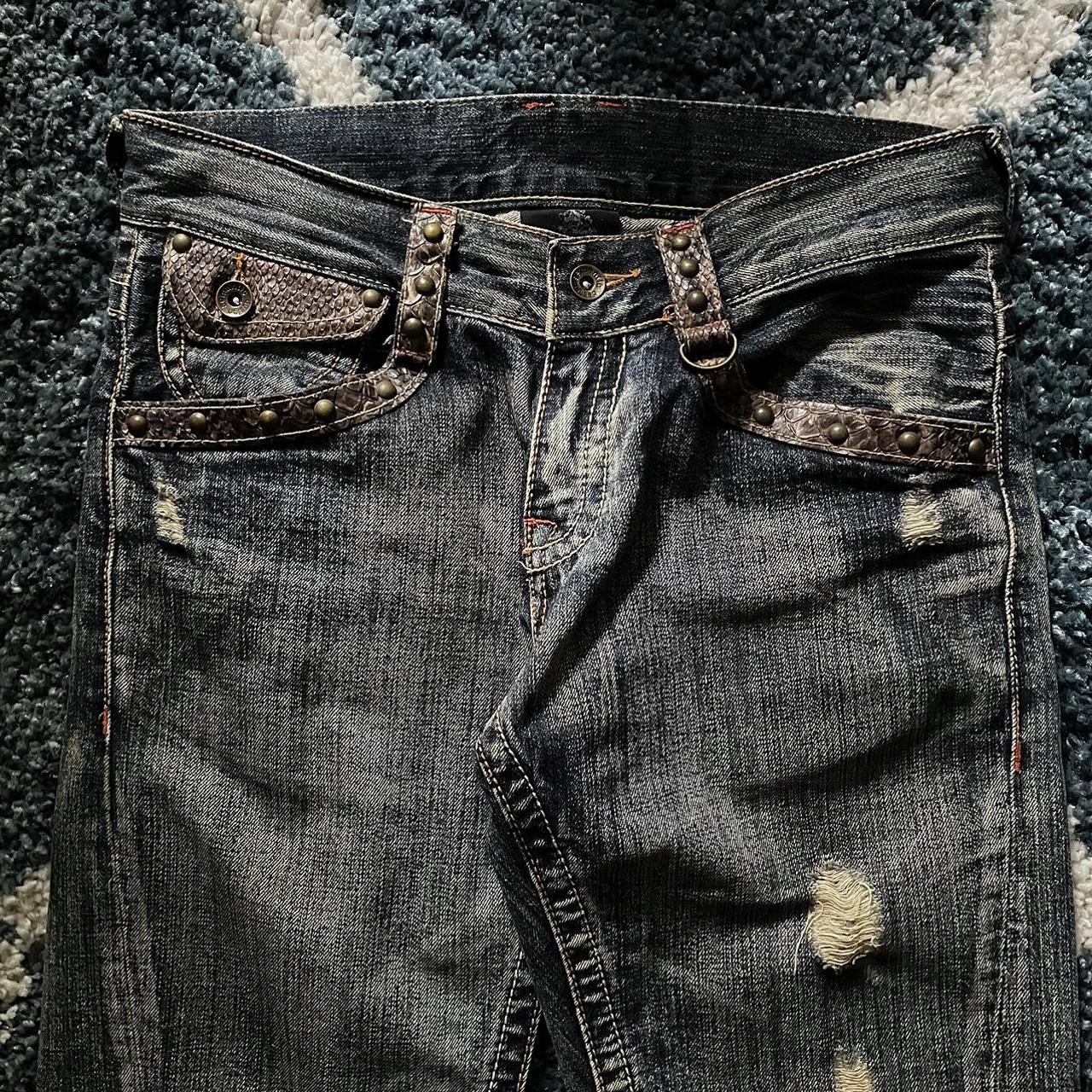 Semantic Design Spiral Cut Python Jeans A pair of... - Depop