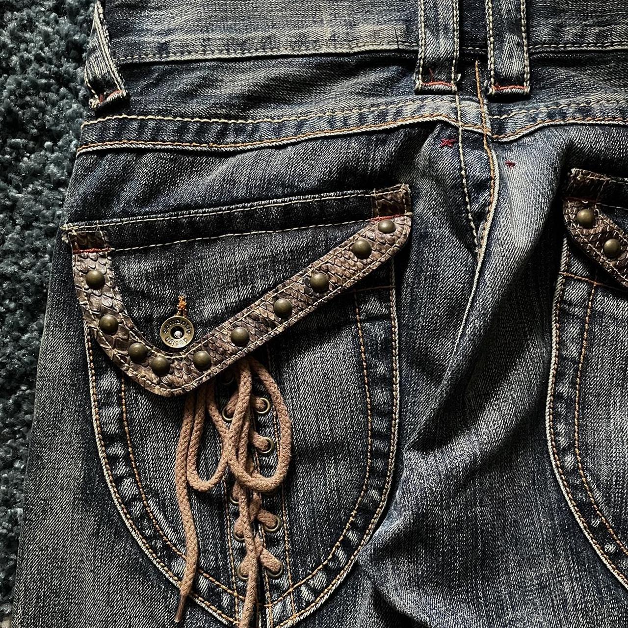 Semantic Design Spiral Cut Python Jeans A pair of... - Depop