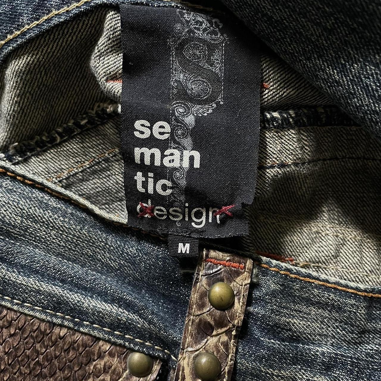 Semantic Design Spiral Cut Python Jeans A pair of... - Depop