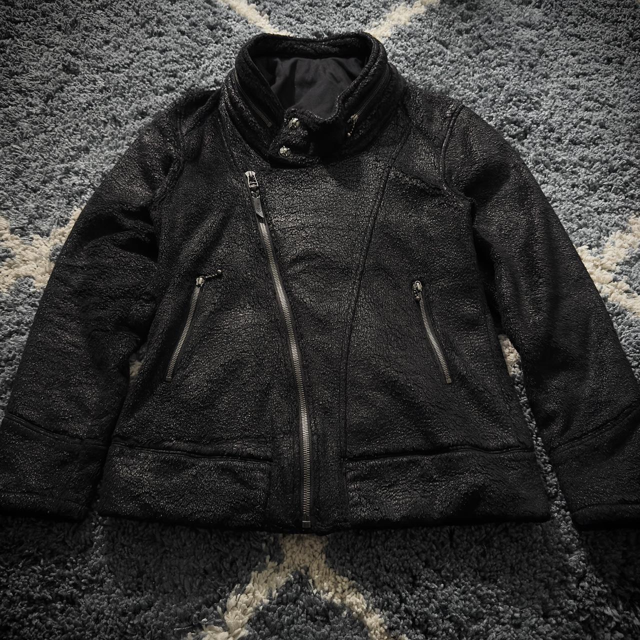 Roen Coated Asymmetrical Zip Bono Jacket For sale... - Depop