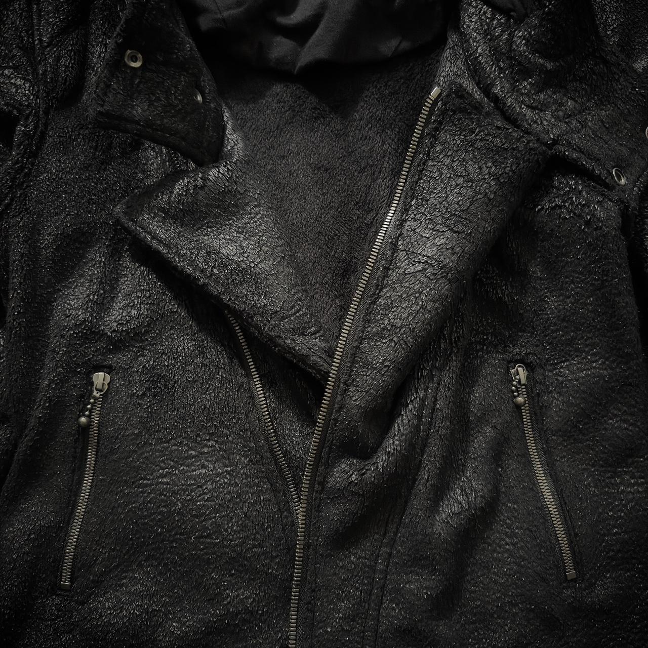 Roen Coated Asymmetrical Zip Bono Jacket For sale... - Depop