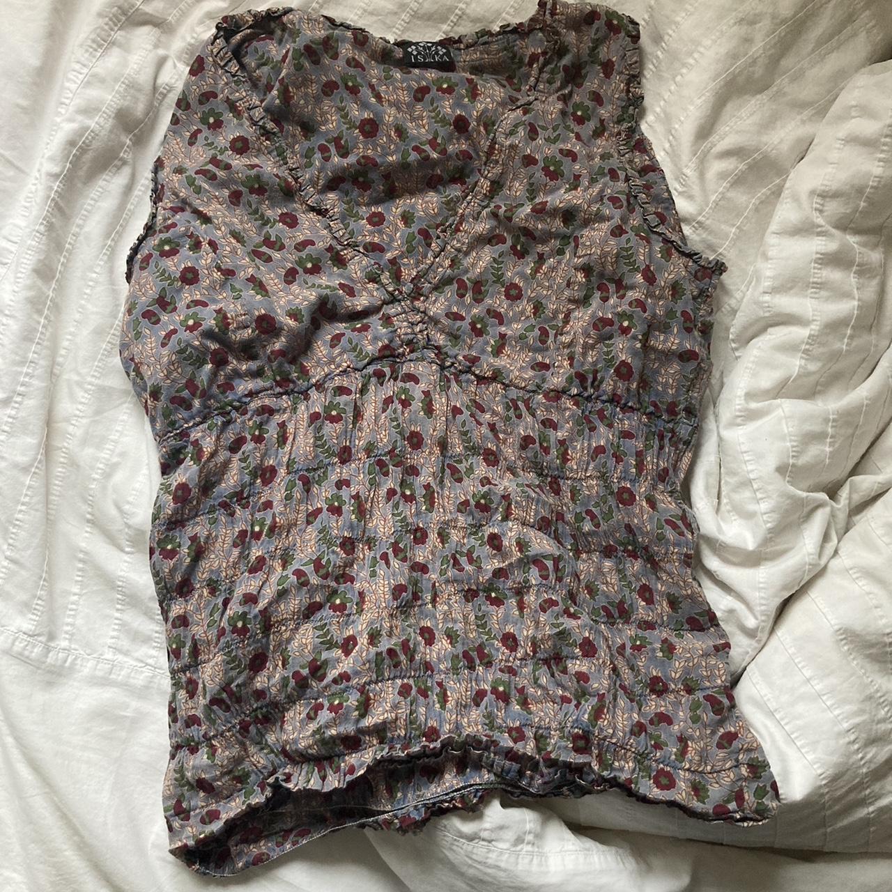 ishka patterned top shown in pictures on a size... - Depop