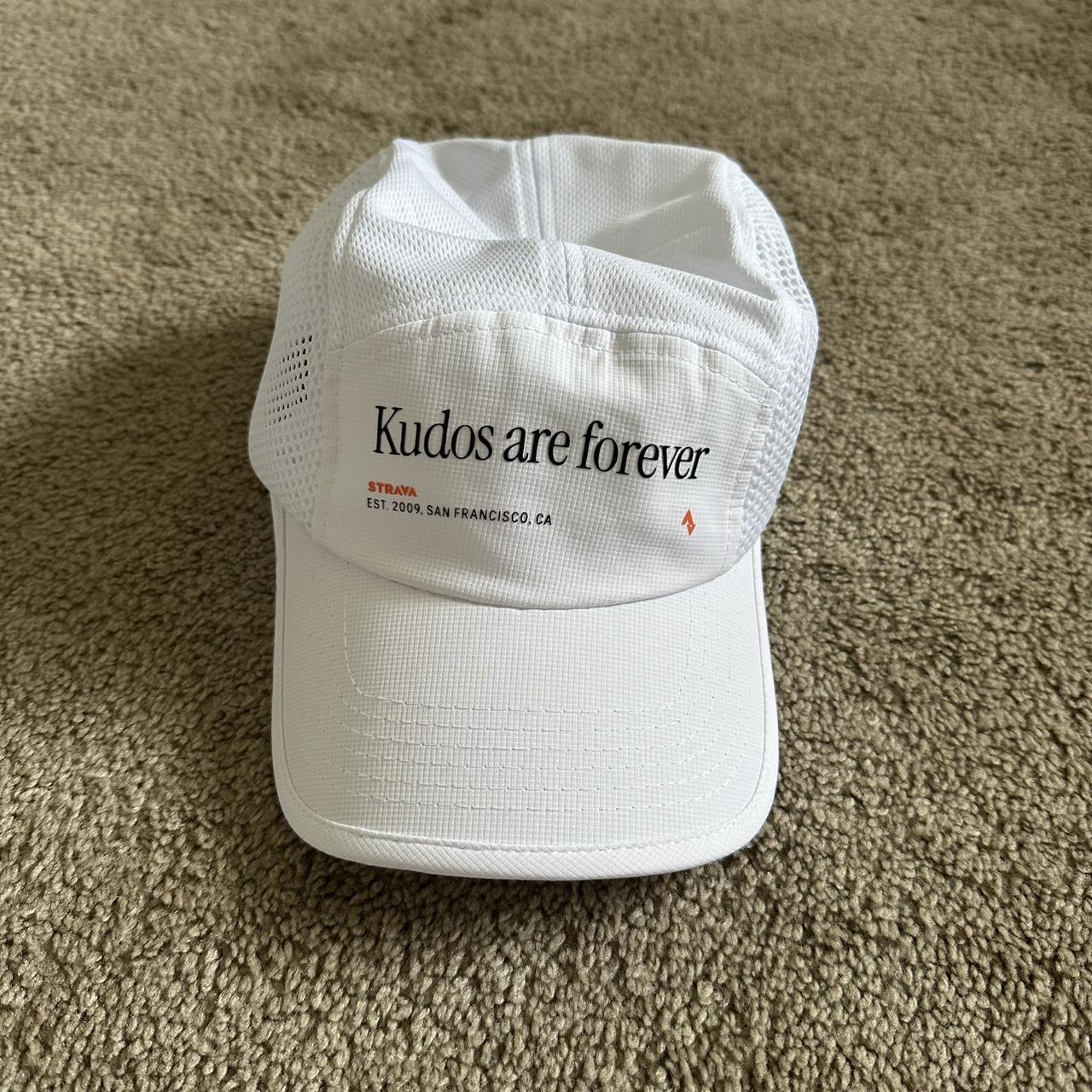 White the Feed Strava running hat - Kuddos are... | Depop