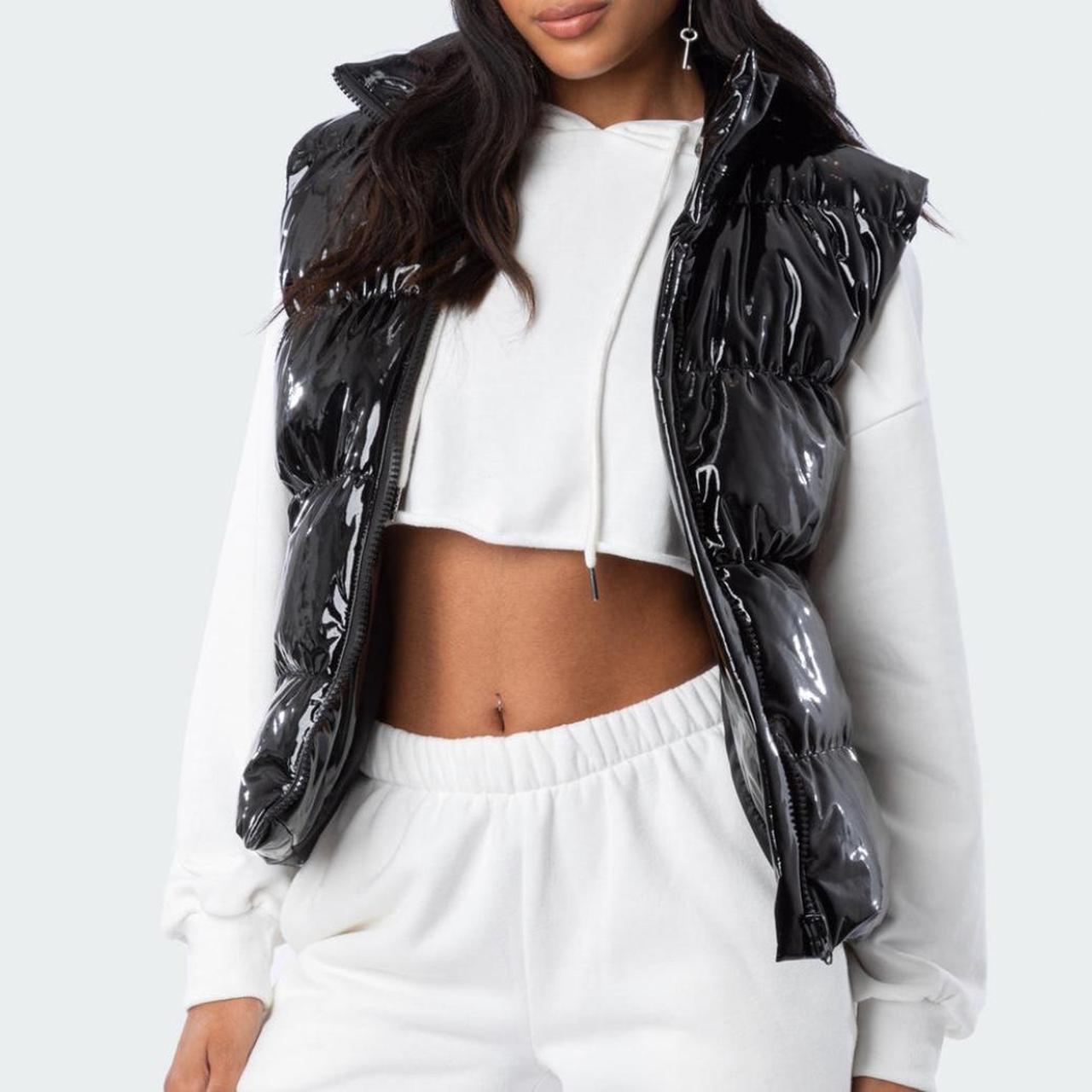 Edikted Black Vest! Size Medium, Oversized Fit. - Depop