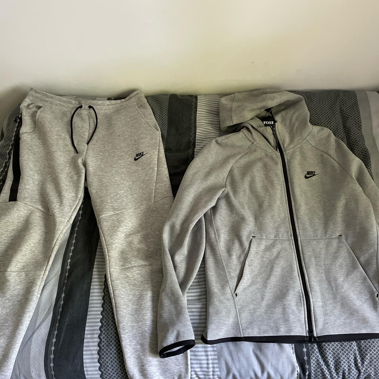 Nike Men's Grey and Black Jumpsuit | Depop