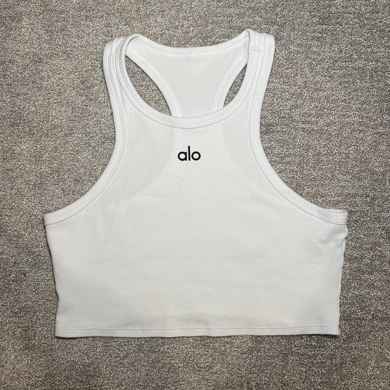 Alo tank top •cropped alo yoga aspire tank •size... - Depop