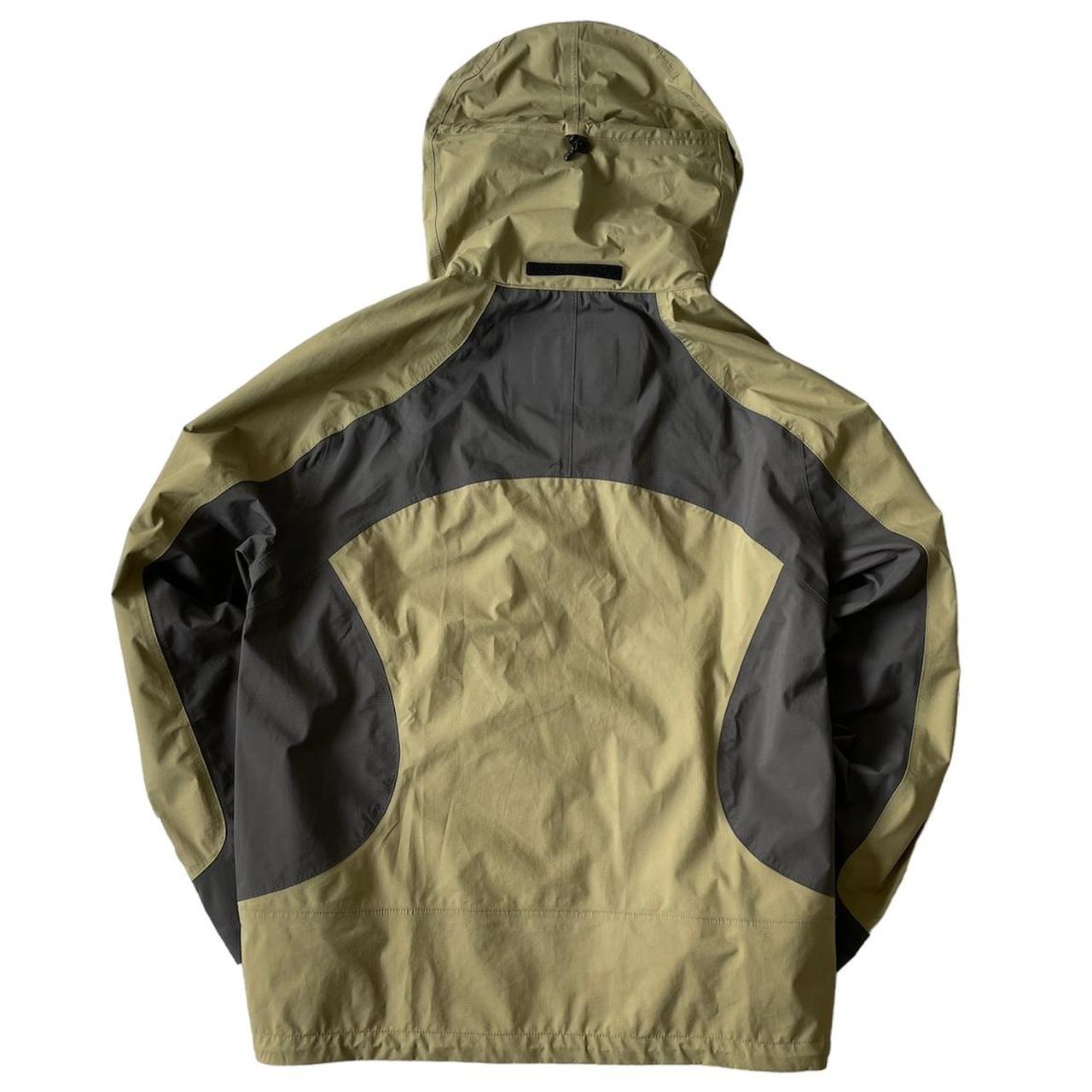 Stussy Taped Seam Rail Rain shell Jacket beige grey... - Depop