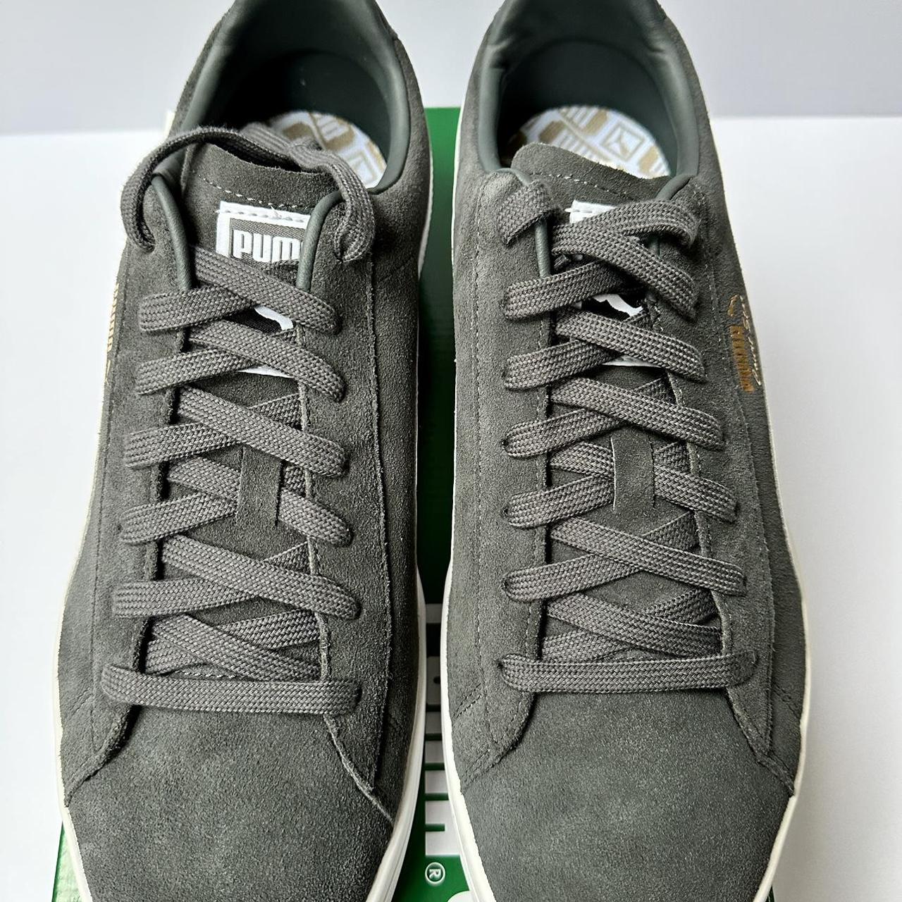 Puma Court Star FS Trainers - Iron gate white-gold -... - Depop