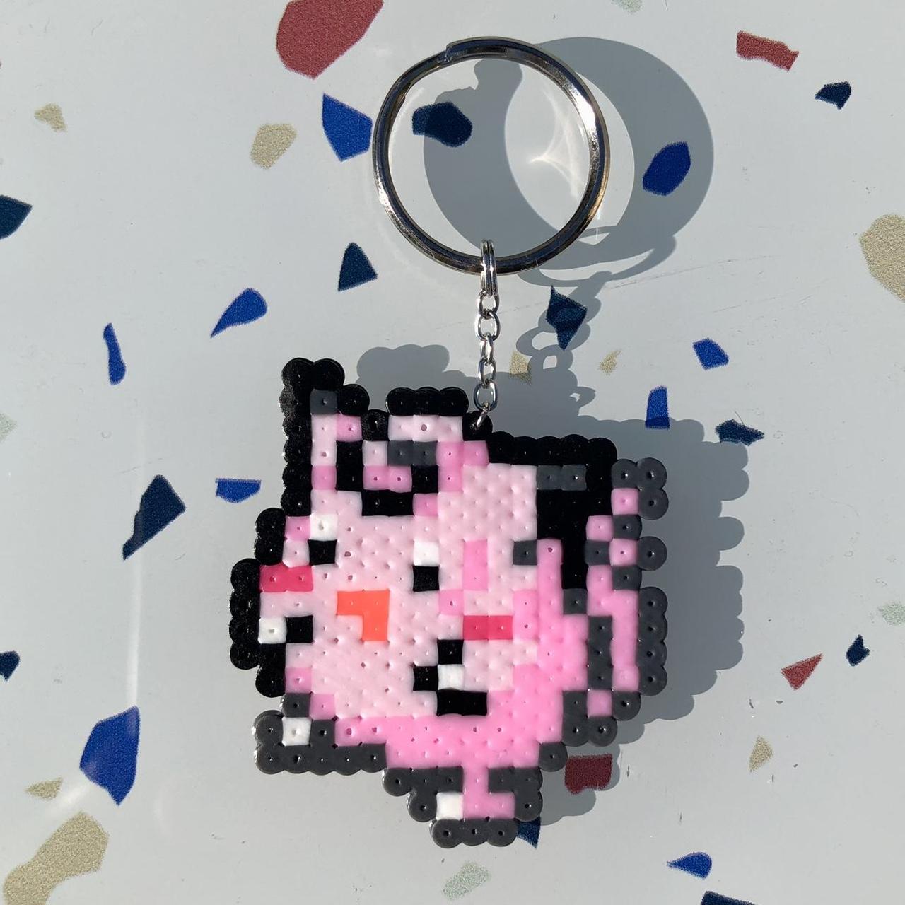 Clefairy Pokémon Perler Keychain Size: about 2... - Depop