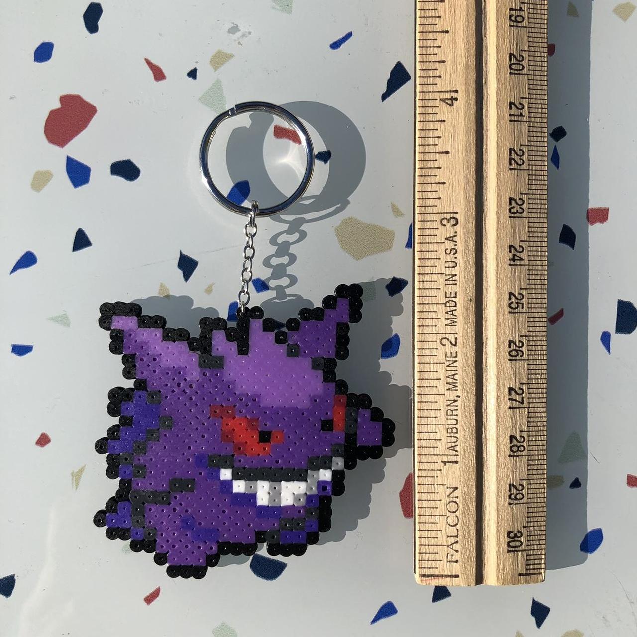 Gengar Pokémon Perler Keychain 🌓 Size: about 2.45... - Depop