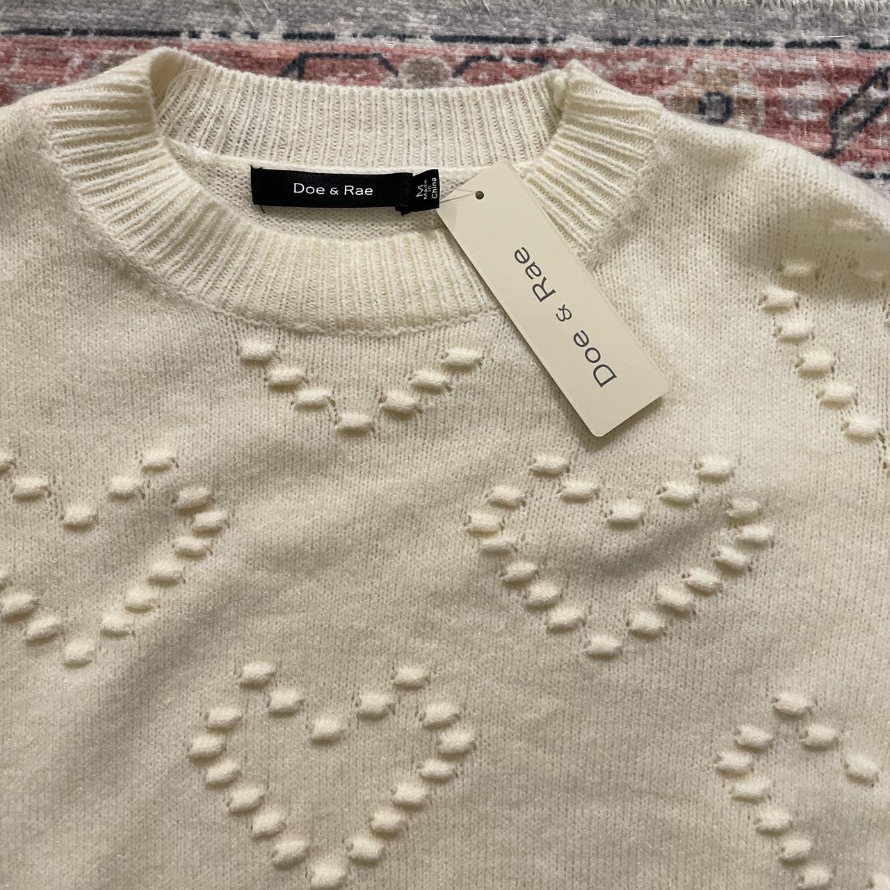 Doe & Rae cream sweater Size M Never worn with... - Depop