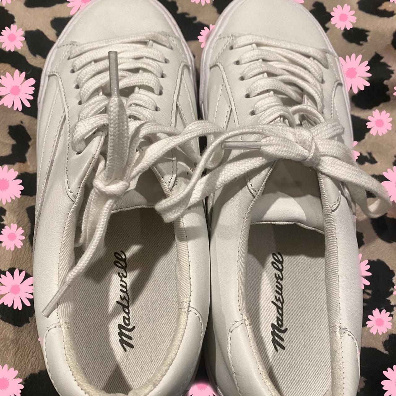 Madewell Women's White Trainers | Depop