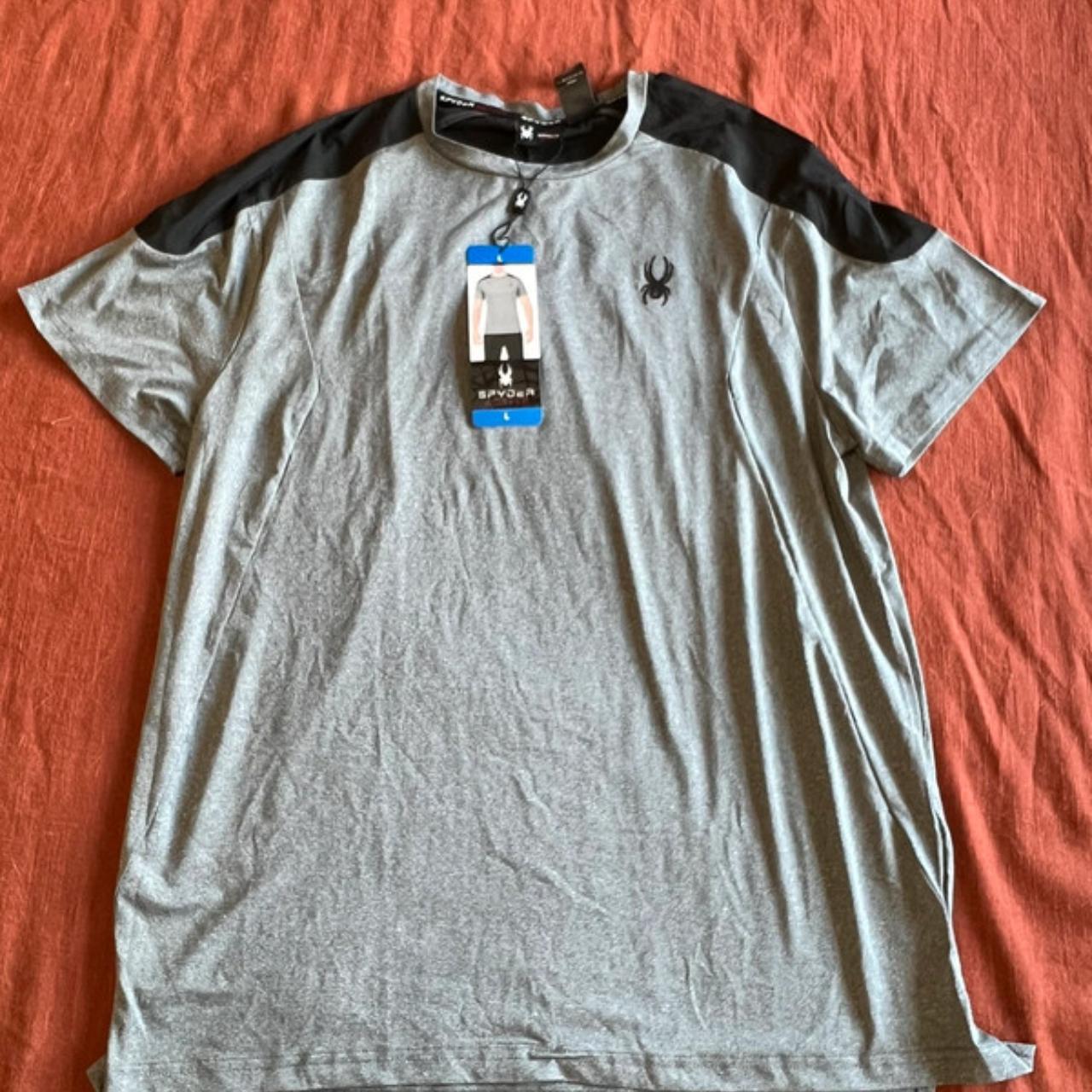 Gray & Black Activewear Men’s Topay & black... - Depop