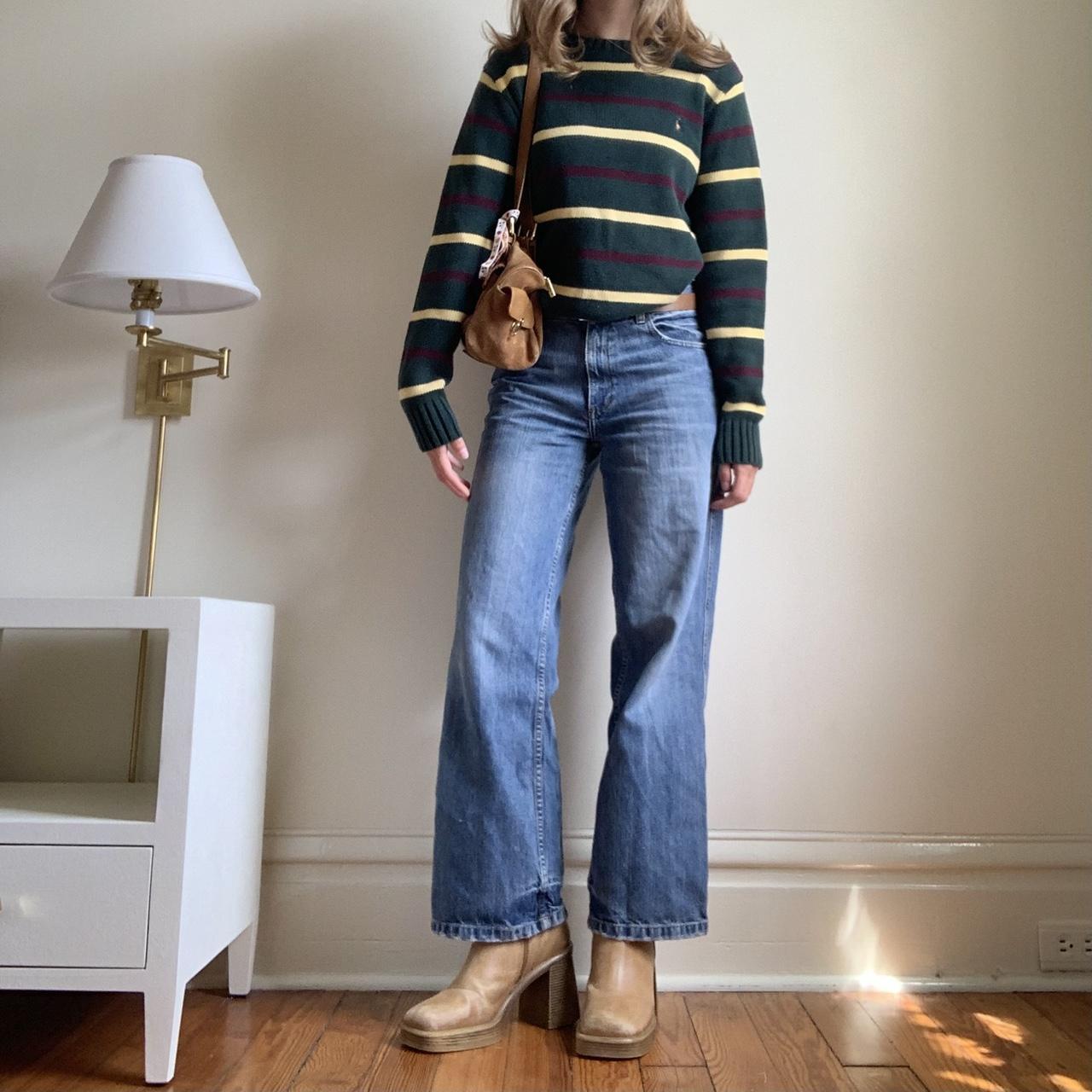 ♡Ralph Lauren sweater♡ preppy striped Ralph Lauren... | Depop
