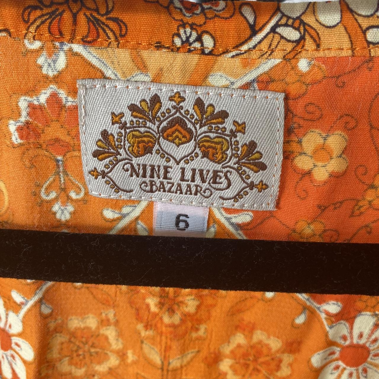 Nine Lives Bazaar golden haze dress in ginger, size... - Depop